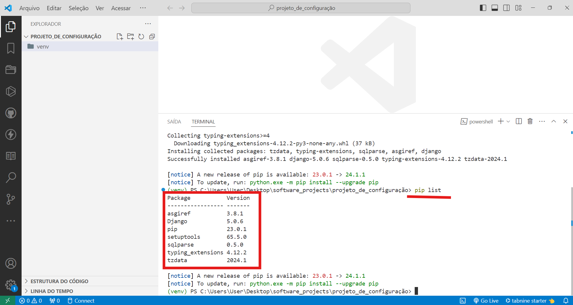 Como instalar e iniciar um Projeto Django. - Pro Simples