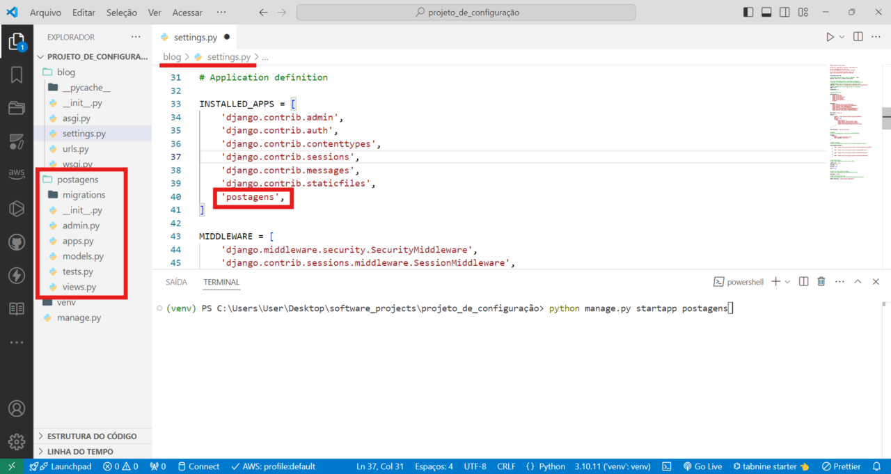Como instalar e iniciar um Projeto Django. - Pro Simples