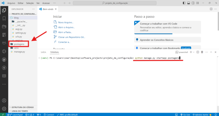 Como instalar e iniciar um Projeto Django. - Pro Simples
